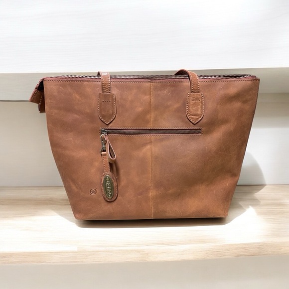 Born | Bags | Born Leather Handbag With Animal Print On One Side | Poshmark